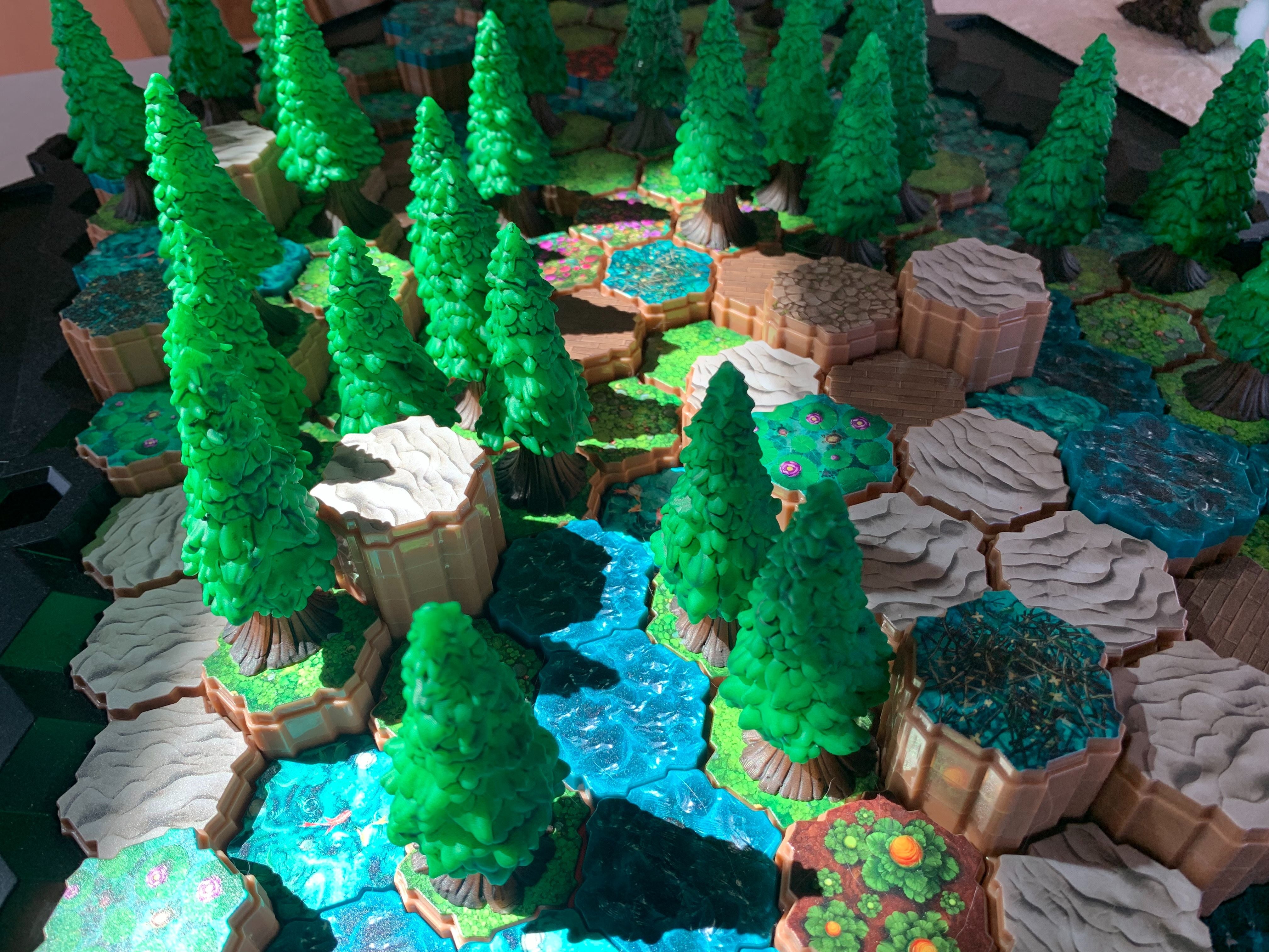 Open-source tabletop gaming modular hex terrain for your D&D campaigns ...